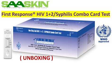 First Response HIV 1 2 Syphilis Combo Card Test UNBOXING WHO