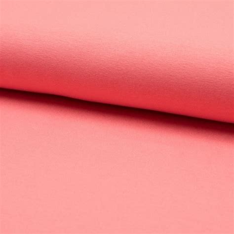 Tissu Toile Tricot Viscose Unie Peche Tissus Des Ursules