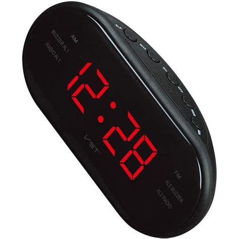 Horloge LED Horloge électronique Réveil de Bureau numérique Radio