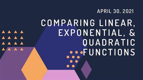 comparing linear exponential and quadratic functions youtube