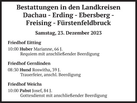 Traueranzeigen Von Bestattungen Vom Trauer Merkur De