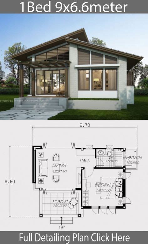 The Floor Plan For This Small House Is Very Simple And Has Lots Of