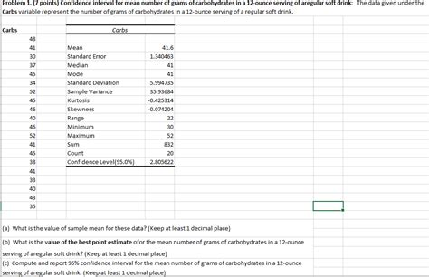 solved problem 1 7 points confidence interval for mean