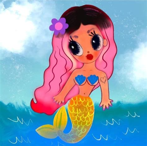 Karol G Sirenita Rosita En 2023 Dibujos Bonitos Arreglos Florales De