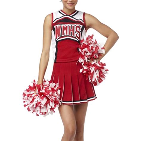 High School Glee Club Girl Cheerleader Costume Glee Style Cheerleading Varsity Cheerleader