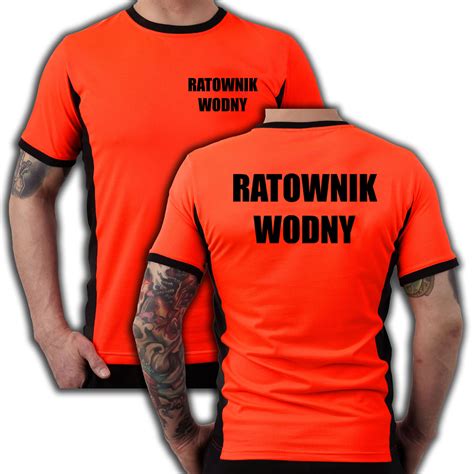 RATOWNIK WODNY koszulka bawełniana PREMIUM męska ratownikplus pl