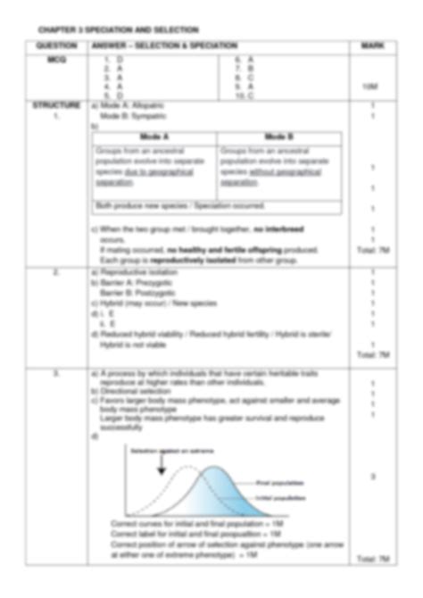 Solution Bio Respiration Chapter Selection And Speciation Q A