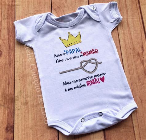Body Anunciando a Gravidez para a Irmã Elo7 Produtos Especiais