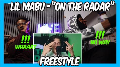 Lil Mabu On The Radar Freestyle Reaction Youtube