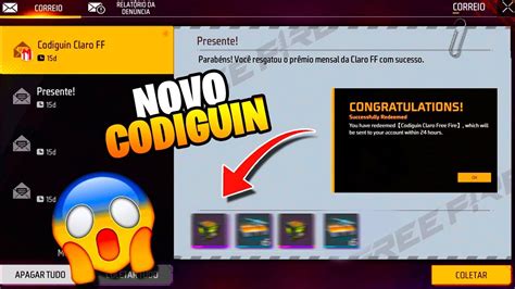 RESGATEI O NOVO CODIGUIN DO FREE FIRE 2024 CODIGUIN FF 2024 COMO