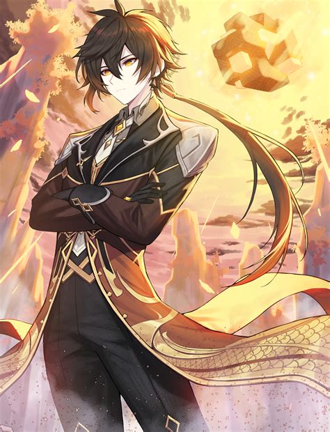 Zhongli Genshin Impact Image 3143827 Zerochan Anime Image Board
