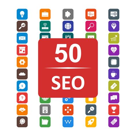 Set Of Vector SEO Search Engine Optimization Icons 288869 Vector Art At