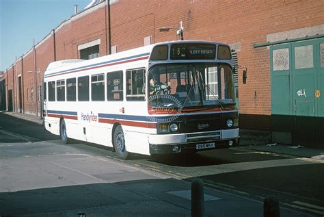 The Transport Library Hull Leyland Nat B Wkh At Depot Garage In