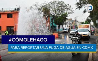 C Mo Reportar Una Fuga De Agua En La Cdmx