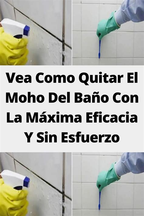 Vea Como Quitar El Moho Del Baño Con La Máxima Eficacia Y Sin Esfuerzo