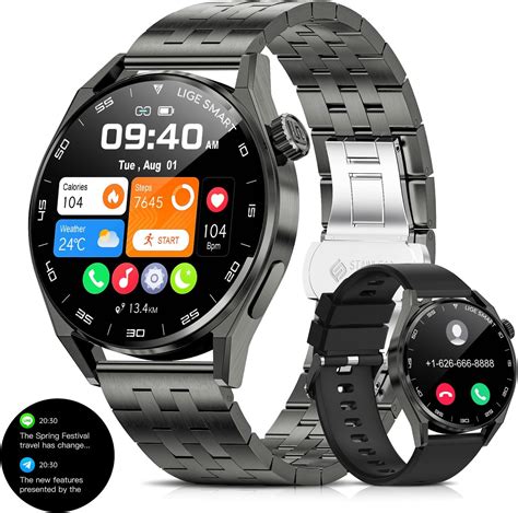 LIGE Smartwatch Herren Mit Telefonfunktion 1 39 Zoll HD Fitness