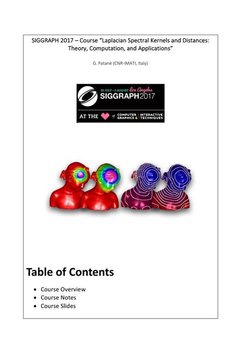 pdf an introduction to laplacian spectral distances and kernels theory computation and