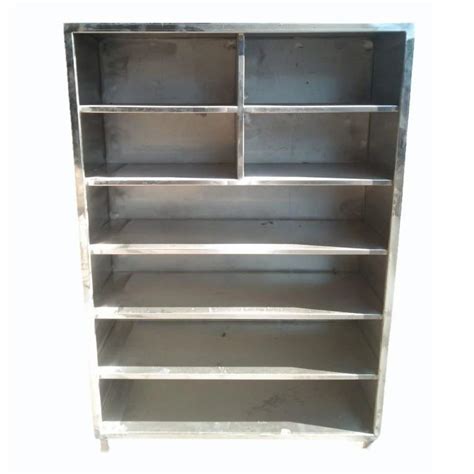 Free Standing Unit Stainless Steel Storage Racks For Departmental