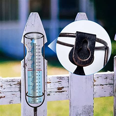 QMCAHCE Pluviomètre d extérieur en verre avec bouée pluviomètre