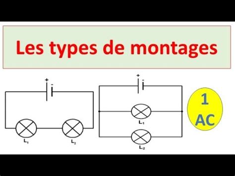 les types de montages 1ère année collège montage en série et montage