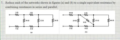 Solved Reduce Each Of The Networks Shown In Figures A Chegg