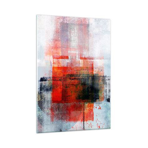 Obraz na szkle Kompozycja rozżarzona 50x70cm Sztuka Abstrakcja