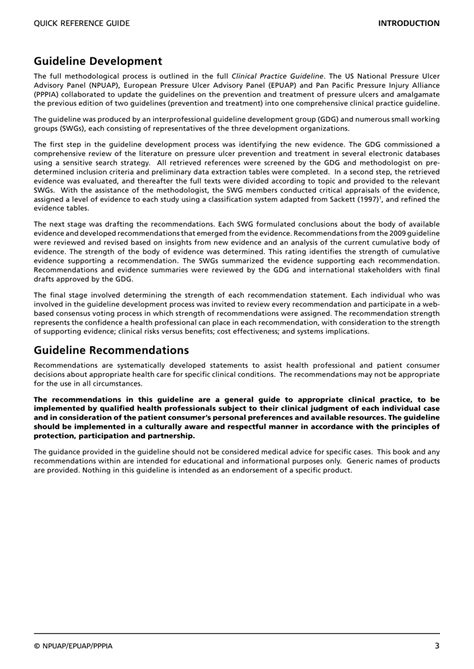 Prevention And Treatment Of Pressure Ulcers Quick Reference Guide