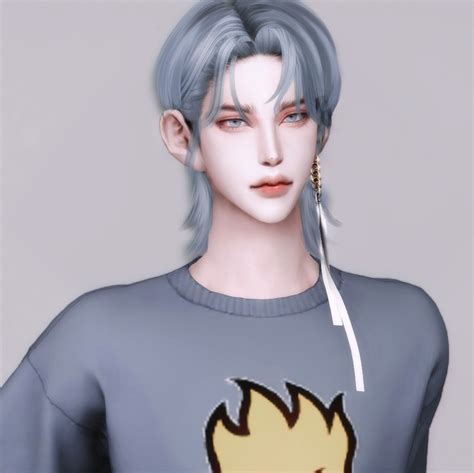 An Animated Woman With Blue Hair Wearing A Sweater