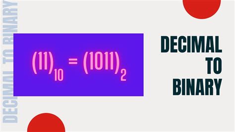 how to convert decimal to binary in english easy way youtube