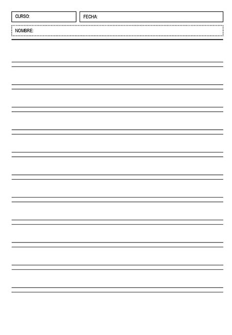 Pautas Imprimibles Para Practicar La Escritura Imagenes Educativas