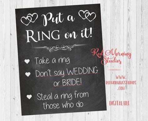Ring Game Printable A008 Don T Say Bride Don T Say Wedding Cinderella