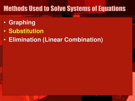 ppt solving systems of equations powerpoint presentation free download id 6487463