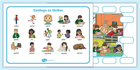 Conheça os verbos Hecho por educadores Twinkl