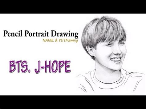 NAMIL ART Pencil Drawing Of People BTS J Hope Pencil Portrait