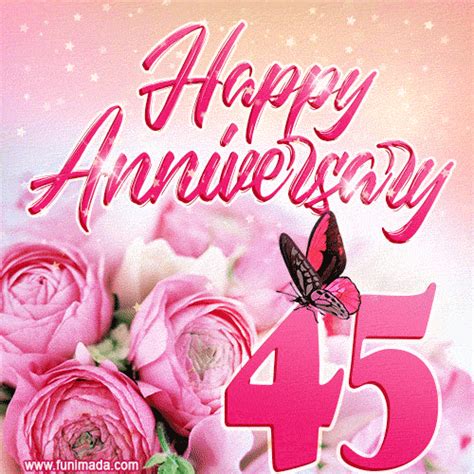 Happy Th Anniversary Amazing Flowers And Glitter Funimada