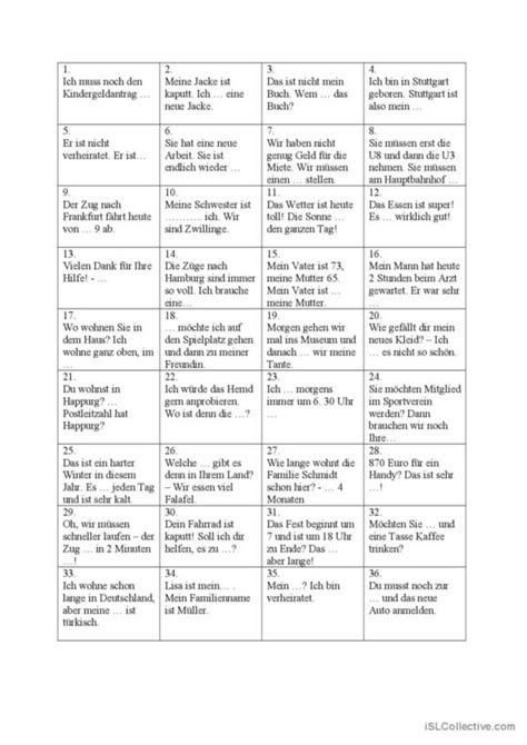 790 Spiele Deutsch DAF Arbeitsblätter pdf doc