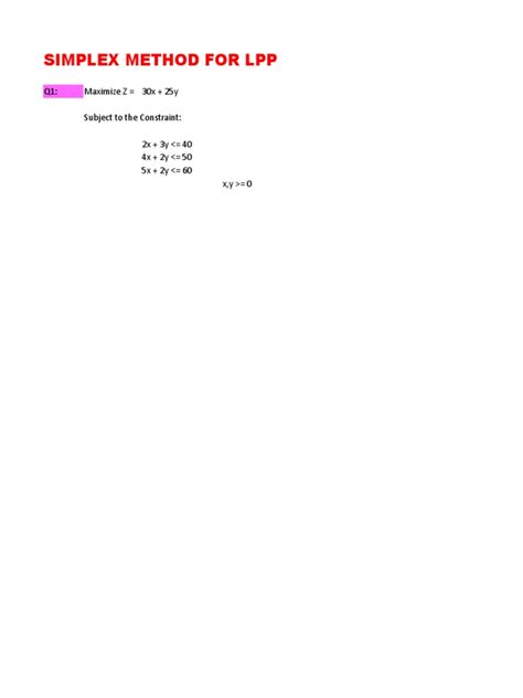 simplex method for lpp pdf systems analysis computational science