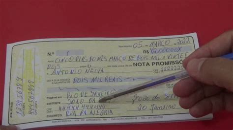 APRENDA PREENCHER NOTA PROMISSÓRIA E SUA IMPORTÂNCIA YouTube