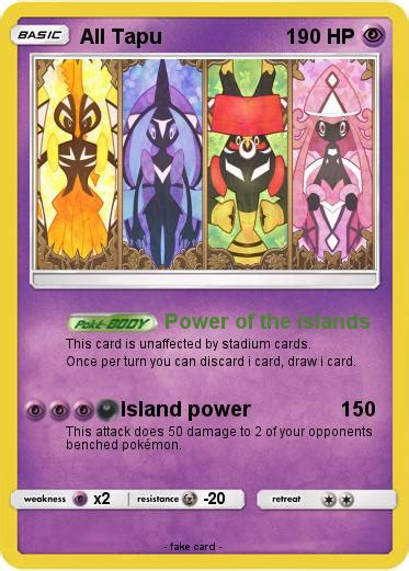 Pok Mon All Tapu Power Of The Islands My Pokemon Card