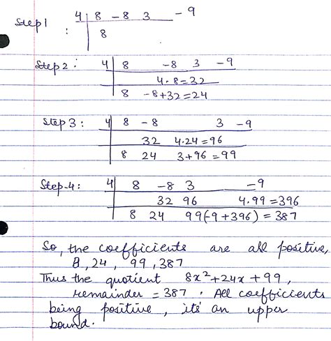 [solved] determine if the upper bound theorem identifies 4 as an upper bound course hero