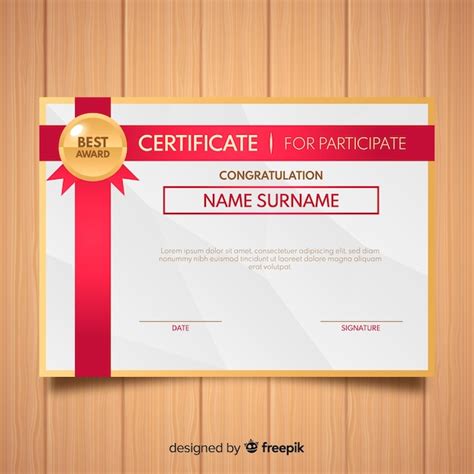 Diseño de plantilla abstracta de certificado Vector Gratis