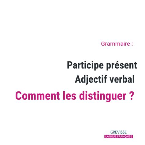 participe présent et adjectif verbal exercices pdf