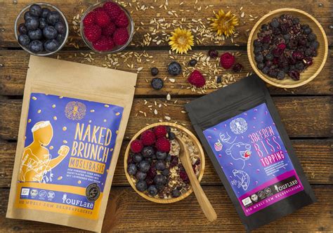 YouFlake Naked Brunch Müsli Basis BIO RAW 500 g M Nackthafer