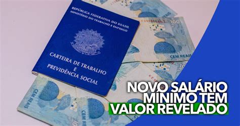 Anunciado Novo Sal Rio M Nimo Tem Valor Revelado Confira