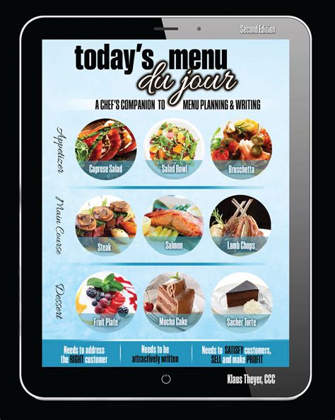 Today S Menu Du Jour A Chef S Companion To Menu Planning And Writing