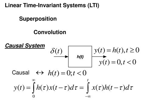 ppt linear time invariant systems lti superposition convolution powerpoint presentation id