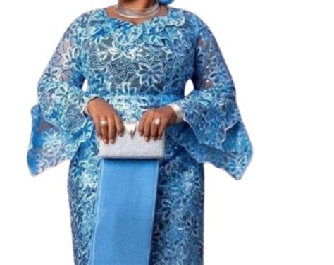 Elegant Iro And Buba African Lace Dress Unique Wrapper And Blouses