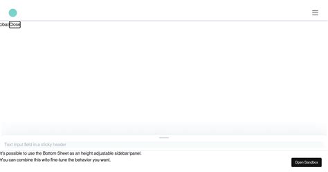 React Spring Bottom Sheet Example Codesandbox