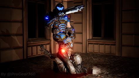 Im So Proud Of This I Made A Gears Doom Guy Crossover And Looking At It I Hope Tc Work With
