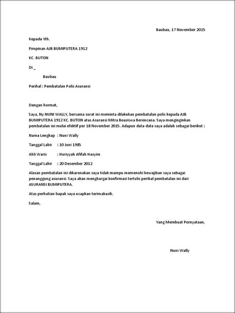Contoh Surat Pernyataan Pembatalan Pernikahan Surat Permohonan